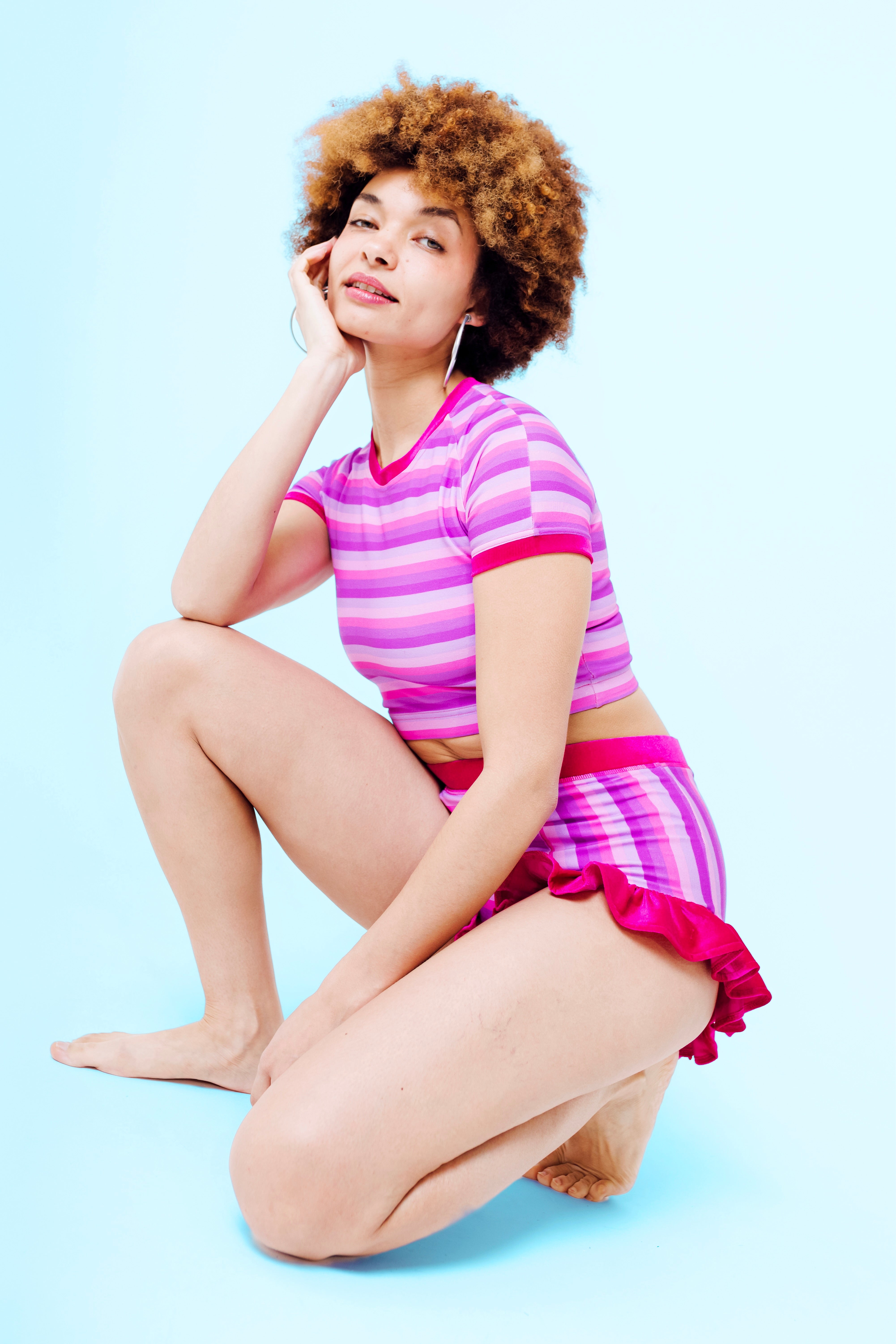 Pink T-shirt Crop/Pink Costume/Barbie two piece – My Bubble Bum